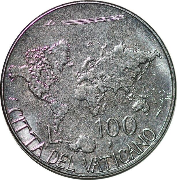 P0790 Papal States Vatican 100 Lire Jean-Paul II 1985 FDC -> M ...