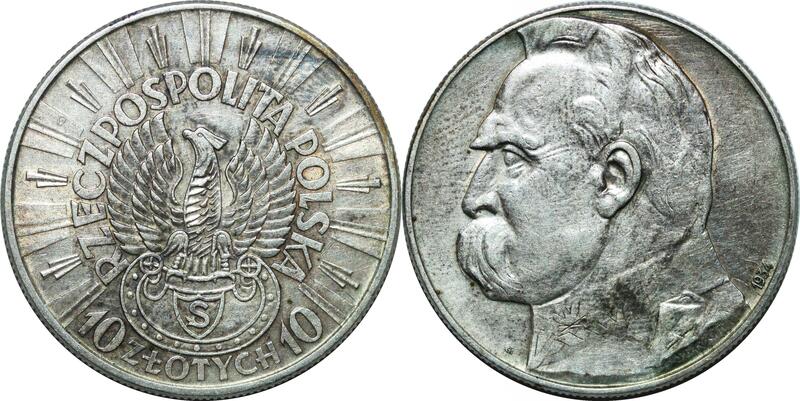 P4512 Poland 10 Zlotych Jozef Pilsudski 1934 Rifle Corps Silve - Millenium State