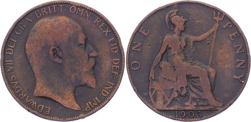 O3214 Great Britain Penny Edwardvs VII 1903 ->Make offer - Millenium State