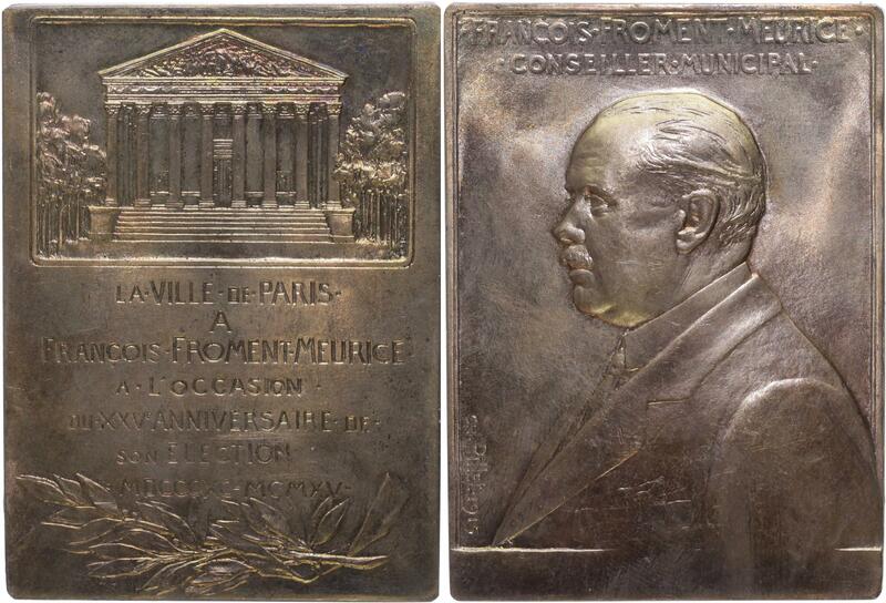 O1283 Rare Plaque atelier Ch. Pillet 1915 Froment 25 ans Paris ...